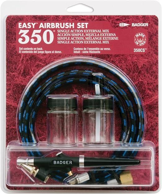 Badger 350 Easy Airbrush Single Action/External Mix Airbrush — HTDirect
